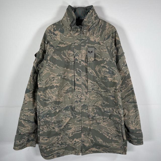 USA古着 ミリタリージャケット ECWCS GORE-TEX タイガーカモ ゴアテックスパーカー 米軍 デジカモ カモフラ 迷彩 medium  long グレー