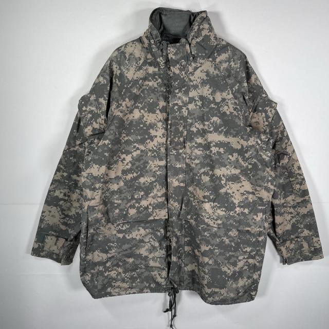 古着 ミリタリージャケット ECWCS GORE-TEX HOOKデジカモ ゴアテックスパーカー カモフラ 米軍 実物 large  regular  グレー メンズ