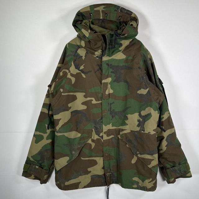 USA古着 90s/90年代 ヴィンテージ ミリタリージャケット ECWCS GORE-TEX ウッドランドカモ ゴアテックスパーカー 米軍 実物 medium long