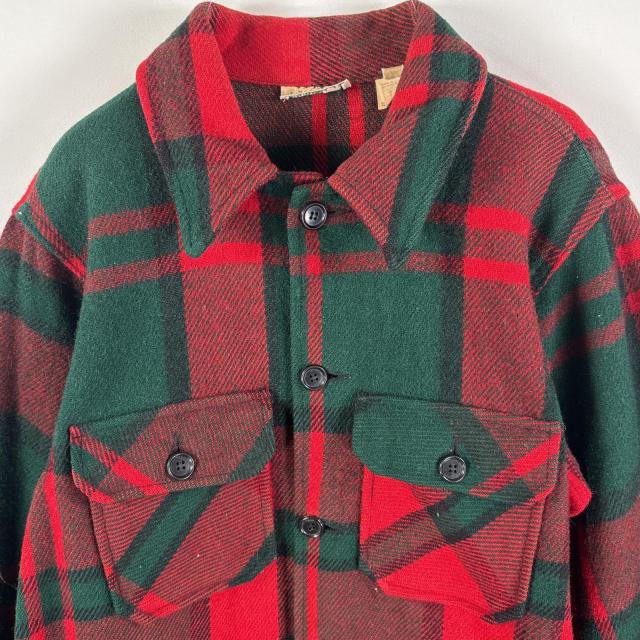 古着 60s〜70s/60年代〜70年代 ヴィンテージ エルエルビーン L.L.Bean USA製 カバーオール 筆記体タグ  レッド チェック メンズ