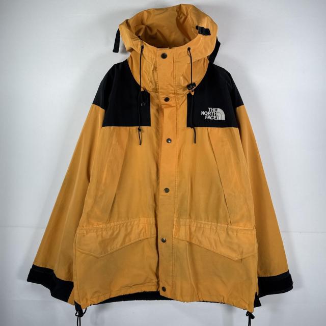 古着 90s/90年代 ザ・ノースフェイス THE NORTH FACE マウンテンジャケット ツートンカラー パーカー ナイロン S  イエロー メンズ