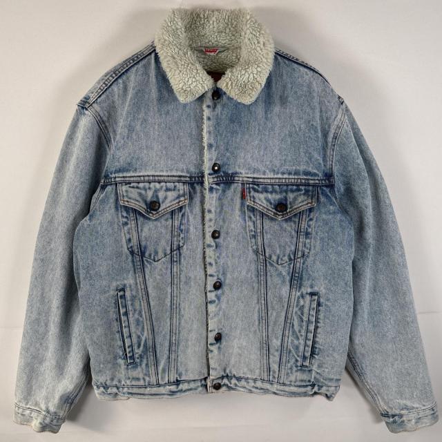 古着 90s/90年代 リーバイス Levis ボアデニムジャケット 70608 02 ジージャン M インディゴブルー メンズ