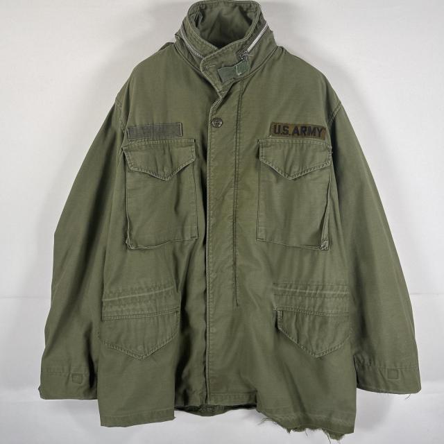 古着 ヴィンテージ Mー65 2nd  ミリタリージャケット フィールドジャケット グレーライナー 米軍 フード付き  オリーブグリーン メンズ