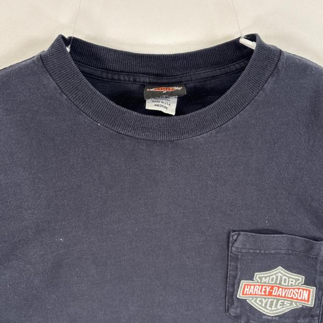 古着 ハーレーダビッドソン HARLEY DAVIDSON 長袖Tシャツ 両面 ラバー