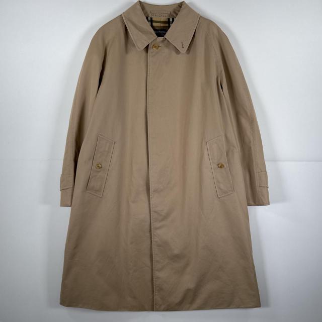 古着 80s/80年代 ヴィンテージ バーバリーズ Burberrys ステンカラーコート ロング ノバチェック ジャケット イングランド製 ベージュ