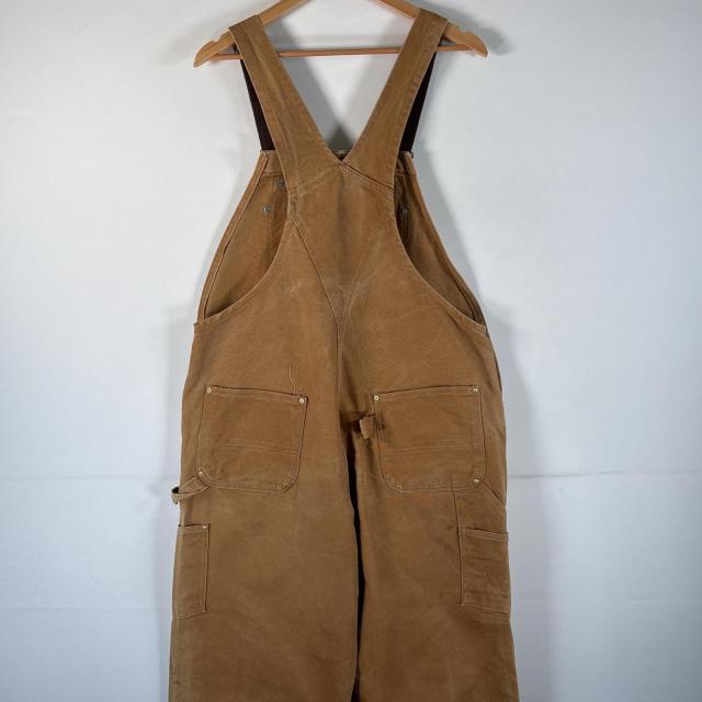 古着 カーハート Carhartt オーバーオール ダック ダブルニー 作業着