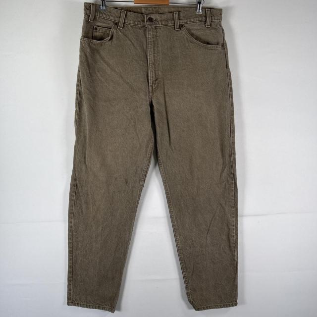 古着 80s/80年代 ヴィンテージ リーバイス Levis USA製 デニムパンツ オレンジタブ 550 テーパード ジーパン w38 L30 ブラウン系 メンズ