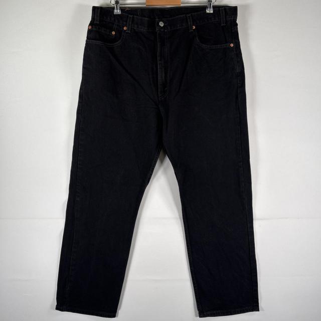古着 リーバイス Levis USA製 デニムパンツ ブラックデニム ジーパン ジーンズ  505 ストレート  大きいサイズ w42 L30 ブラック メンズ