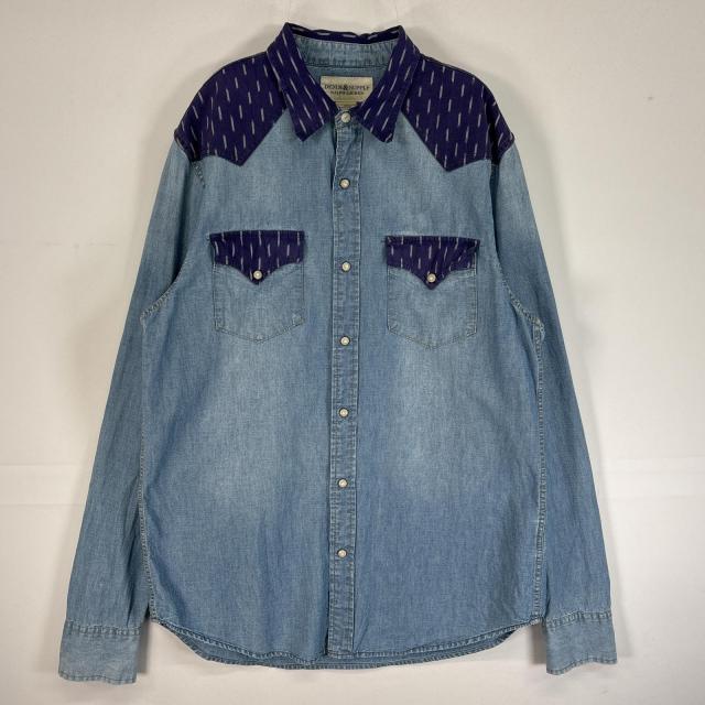 古着 デニムアンドサプライ ラルフローレン DENIM&SUPPLY Ralph Lauren デニム 長袖シャツ ウエスタン スナップボタン ヨーク
