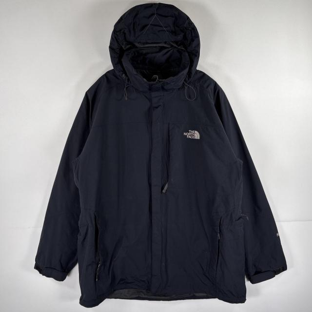 古着 ザ・ノースフェイス THE NORTH FACE ナイロンジャケット マウンテンパーカー ハイベント アウトドア 大きいサイズ XXL  ブラック