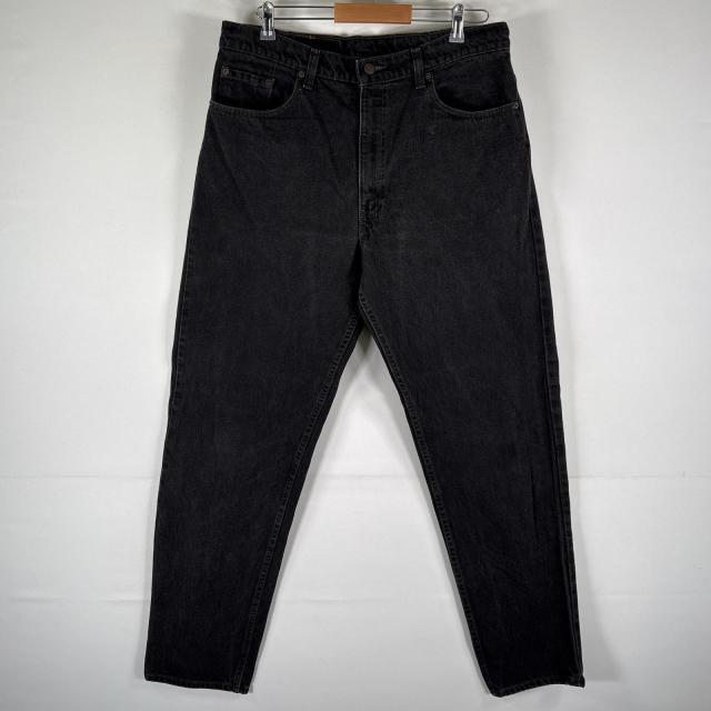 古着 90s/90年代 リーバイス Levis USA製 デニムパンツ 550 テーパード ジーンズ ジーパン 色落ち w38 L34  ブラック メンズ