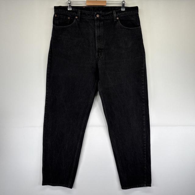古着 90s/90年代 リーバイス Levis USA製 デニムパンツ 550 テーパード 5ポケット ジーンズ ジーパン 大きいサイズ w42 L34  ブラック