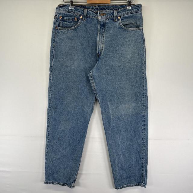 古着 リーバイス Levis USA製 デニムパンツ 550 テーパード 5ポケット ジーンズ ジーパン 色落ち ヒゲ w36 L30  ブルー メンズ