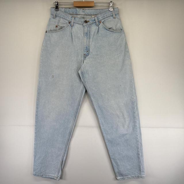 古着 90s/90年代 リーバイス Levis デニムパンツ 580 オレンジタブ ジーンズ ジーパン アイスブルー w33 L34  ブルー メンズ