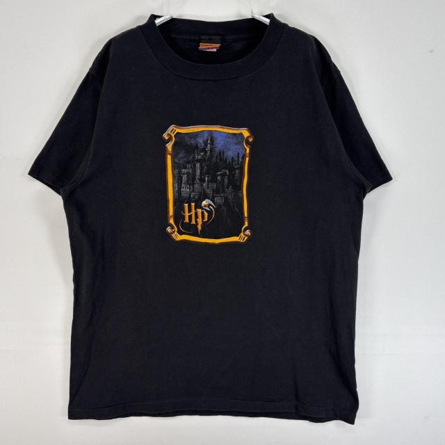 古着 00’s/00年代 ハリーポッター  半袖Tシャツ プリント 映画 ホグワーツ クルーネック USA製 シングルステッチ XL  ブラック メンズ