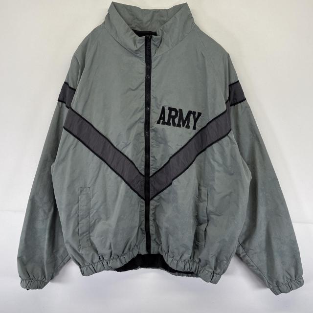 古着 ミリタリージャケット トレーニングジャケット リフレクター ARMY JWOD SKILCRAFT デジカモ LARGE-REGULAR  グレー系 メンズ