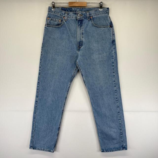 古着 90s/90年代 リーバイス Levis USA製 デニムパンツ ストレート ジッパーフライ ブルーデニム w34 L30  ブルー メンズ