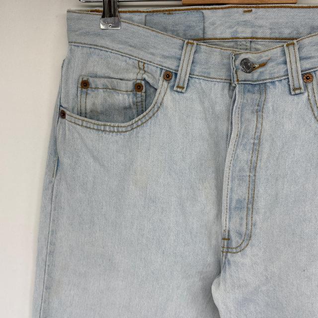 古着 90s/90年代 リーバイス Levis USA製 デニムパンツ アイスブルー