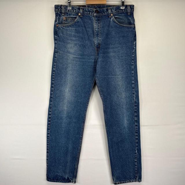 古着 リーバイス Levis USA製 デニムパンツ 505 ストレート オレンジタブ 大きいサイズ ジーパン w38 L34  ブルー メンズ