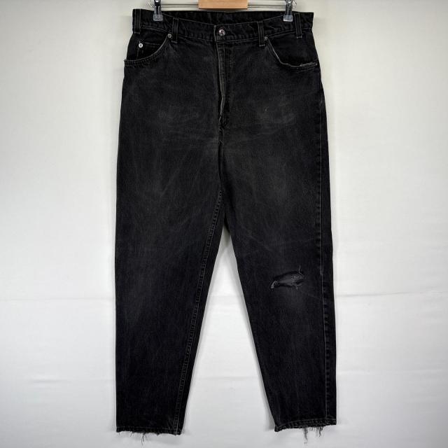 古着 90s/90年代 リーバイス Levis USA製 デニムパンツ 550 テーパード ジーンズ ジーパン 長ズボン 5ポケット w36 L32  ブラック