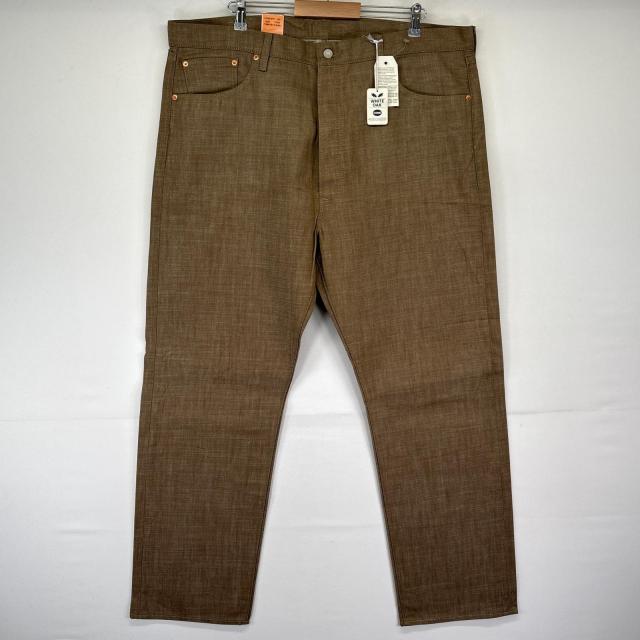 古着 リーバイス Levis デニムパンツ デッドストック タグ付き 501 ストレート ボタンフライ 大きいサイズ  w42 L32  ブラウン系