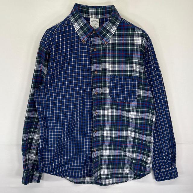 古着 ブルックスブラザーズ Brooks Brothers 長袖 ネルシャツ ボタンダウン クレイジーパターンカラー 1818 M マルチカラー メンズ