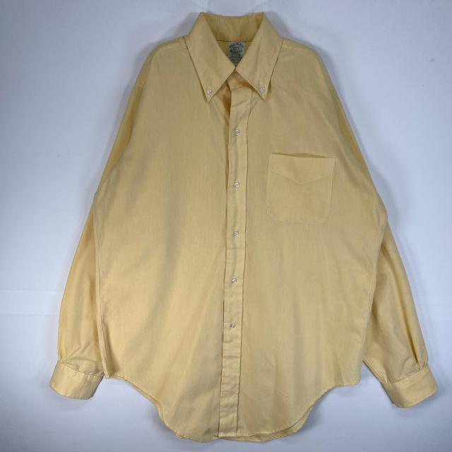 古着 70s〜80s/70年代〜80年代 ヴィンテージ ブルックスブラザーズ Brooks Brothers 長袖シャツ Makers USA製 BROOKS WEAVE 6ボタン M