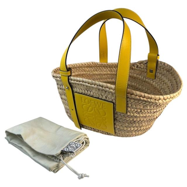 LOEWE ロエベ  ハンドバッグ イエロー 【中古】 レディース