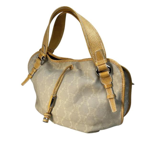 CELINE セリーヌ  ハンドバッグ キャンバス ベージュ 【中古】 レディース