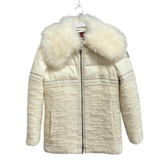 MONCLER モンクレール  ダウンジャケット ホワイト 【中古】 レディース