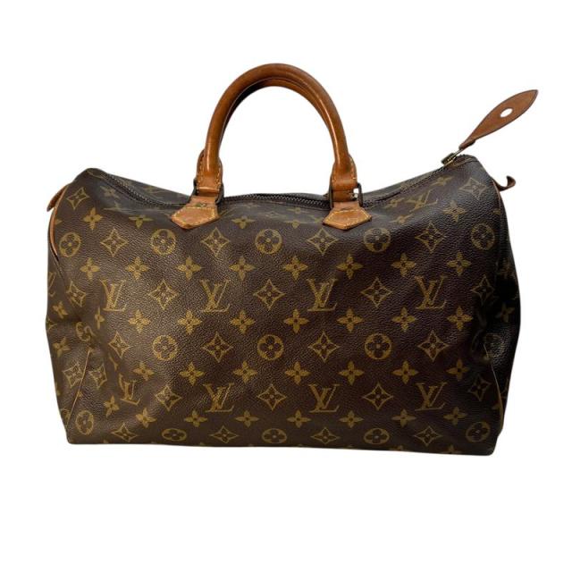 LOUIS VUITTON ルイ・ヴィトン スピーディ35 ハンドバッグ モノグラムグラセレザー ブラウン 【中古】 レディース