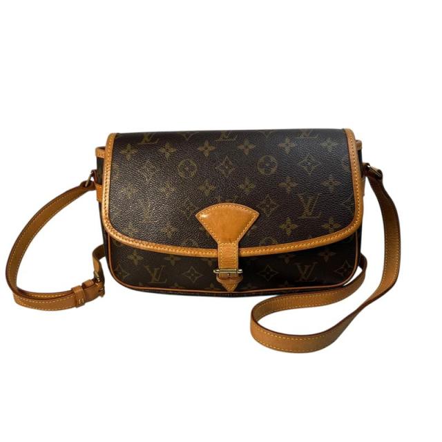 LOUIS VUITTON ルイ・ヴィトン ソローニュ ショルダーバッグ モノグラムグラセレザー ブラウン 【中古】 レディース