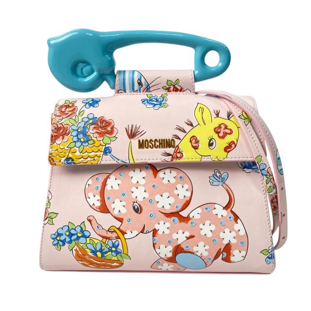 MOSCHINO モスキーノ  ショルダーバッグ レザー マルチカラー 【中古】 レディース