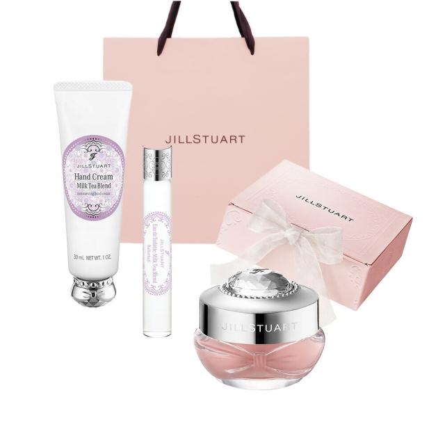 【国内正規品】 JILLSTUART/ジルスチュアート ミルクティーブレンドセット ハンドクリーム･リップマスク･ローラーボール  ギフトセット 誕生日 プレゼント ギフト ショッパー付き  贈り物  ラッピング済