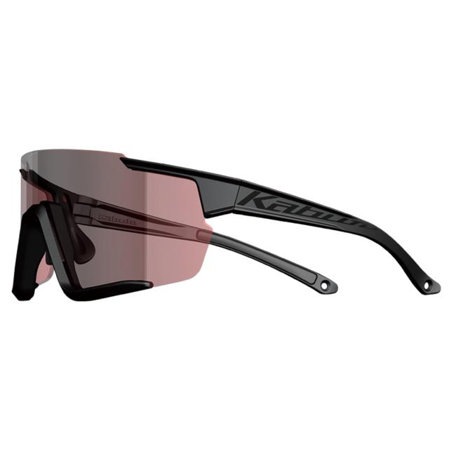 OGK 122 PH サングラス (撥水防曇ミラー調光レンズ) マットブラック/レッド クリア調光