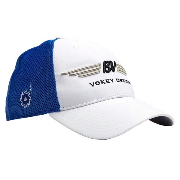 Titleist Vokey BV Wings Tour Performance Mesh Cap - White/ タイトリスト ボーケイ BV ウィングス ツアー パフォーマンス メッシュ キャップ