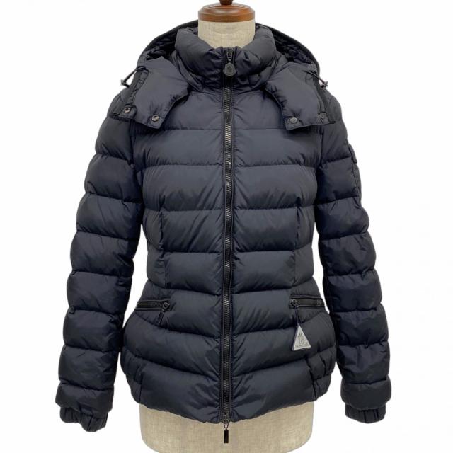 【5apm0028】モンクレール ダウンジャケット 2 ブラック ナイロン ダウン フェザー 420934633105　54155【中古】レディース