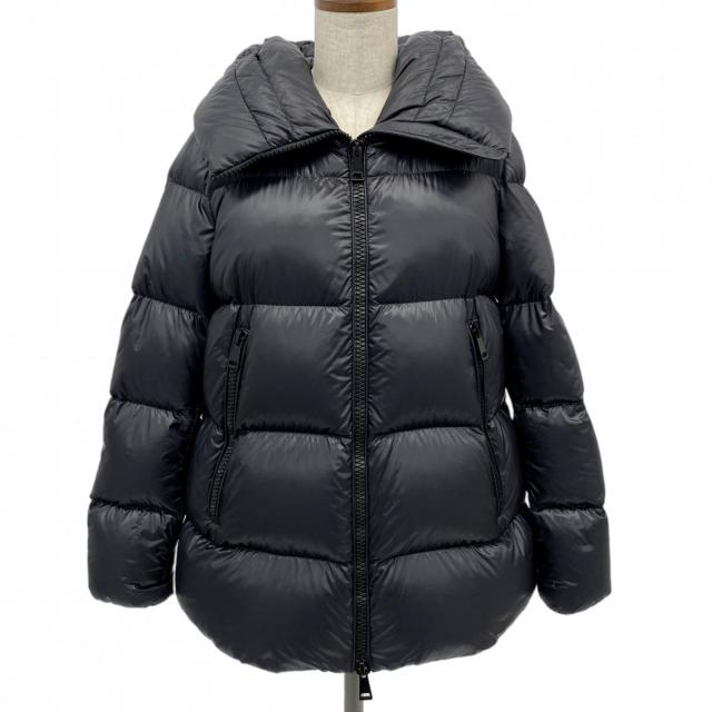 【5apm0043】モンクレール ダウンジャケット 1 ブラック ナイロン ダウン フェザー D20934637349　53052【中古】レディース