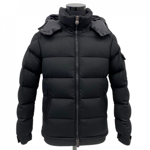 ★SALE【5apo0009】モンクレール ダウンジャケット 1 ブラック ウール ダウン フェザー D20914033805　54272【中古】メンズ