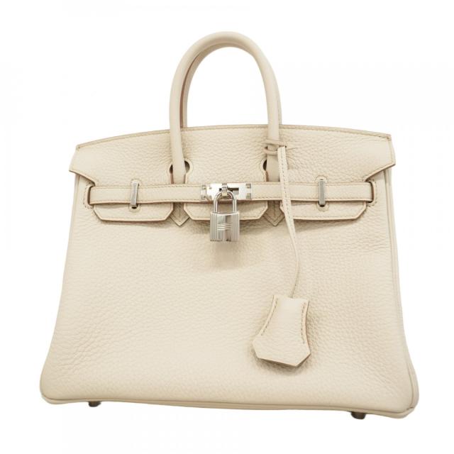 【5pa0482-g-h】エルメス ハンドバッグ バーキン25 トリヨンクレマンス ベトン シルバー金具 K刻印【中古】レディース