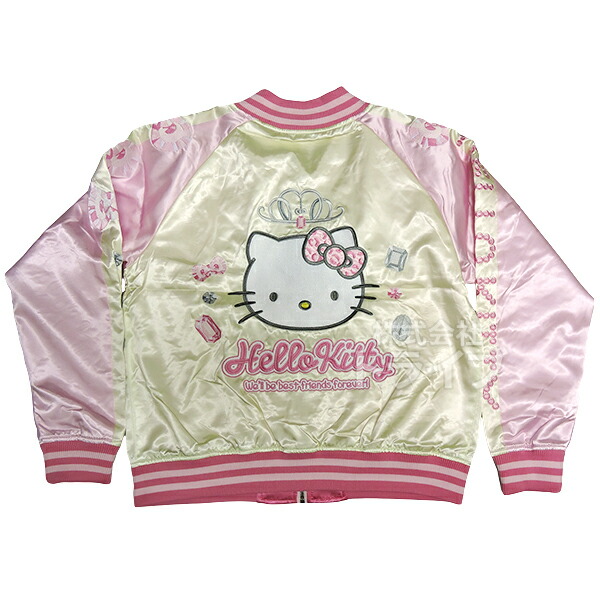 ハローキティ ジュエリーリボン スカジャン Lサイズ メンズ レディース ユニセックス 928228 秋冬アイテム