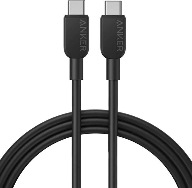 Anker 310 USB-C & USB-C ケーブル 60W USB PD対応 MacBook Pro iPad Pro Galaxy S23 他(1.8m ブラック) 国内正規品 ...