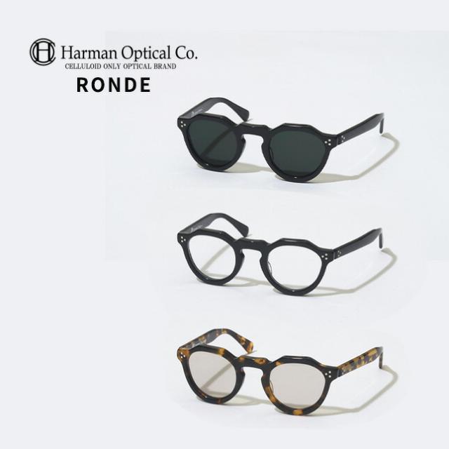 HARMAN OPTICAL Co. RONDE -2024SS- | ハーマン オプティカル  ヴィンテージ眼鏡 おしゃれ メガネ ファッション 小物 サングラス ブラック イエロー グリーン アセテート