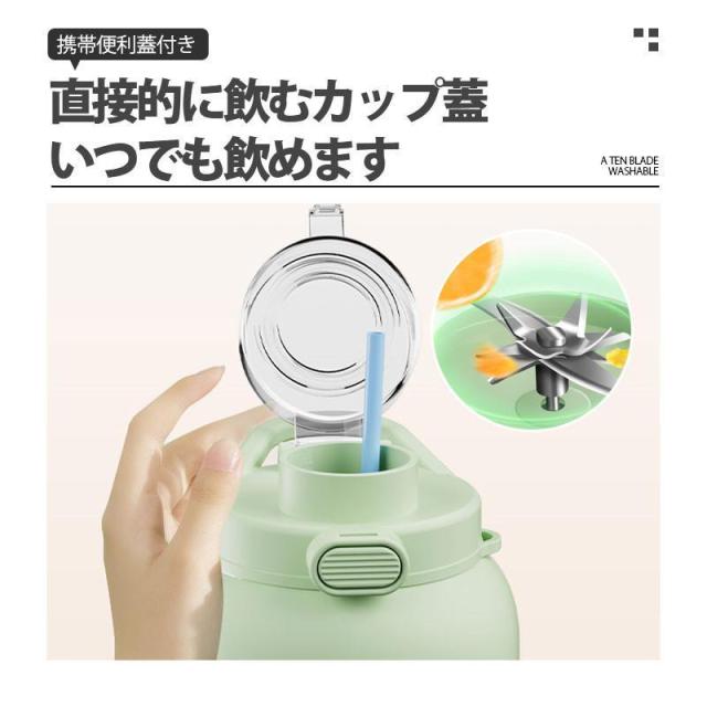 2025最新】ミキサー 1台4役 ジューサー 小型 丸洗い可 500ML