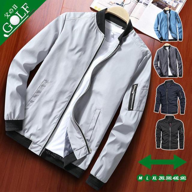 ゴルフジャケット メンズ ゴルフウェア 春秋冬 ゴルフパーカー アウター ブルゾン 長袖 ジッパー ジップアップ スポーツウェア パーカー カジュアル n2