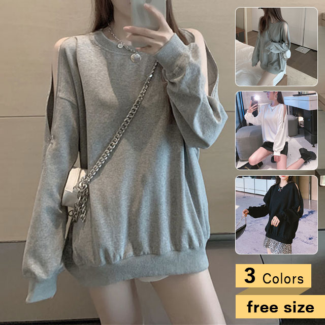 夏新作 送料無料 トップス 新作 トレーナー レディース おしゃれ フード付き 切り替え スリット 春夏秋冬 大きいサイズ トップス レディース トップス 秋 カットソー n1