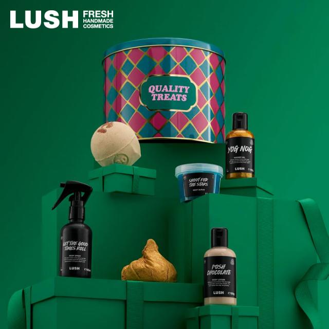 LUSH クオリティートリーツ ギフト クリスマス 限定 2025 プレゼント バス用品 バスボム 入浴剤 コフレ かわいい ヴィーガン コスメ ラッシュ 公式
