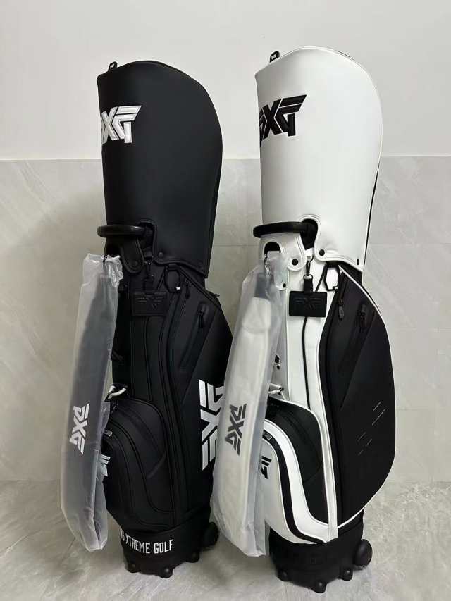 PXG キャディバッグ 新型 ゴルフバッグ Golf Bag 安定感抜群 防水耐摩耗性 スポーツゴルフバッグ クラブケース ブラック ホワイト