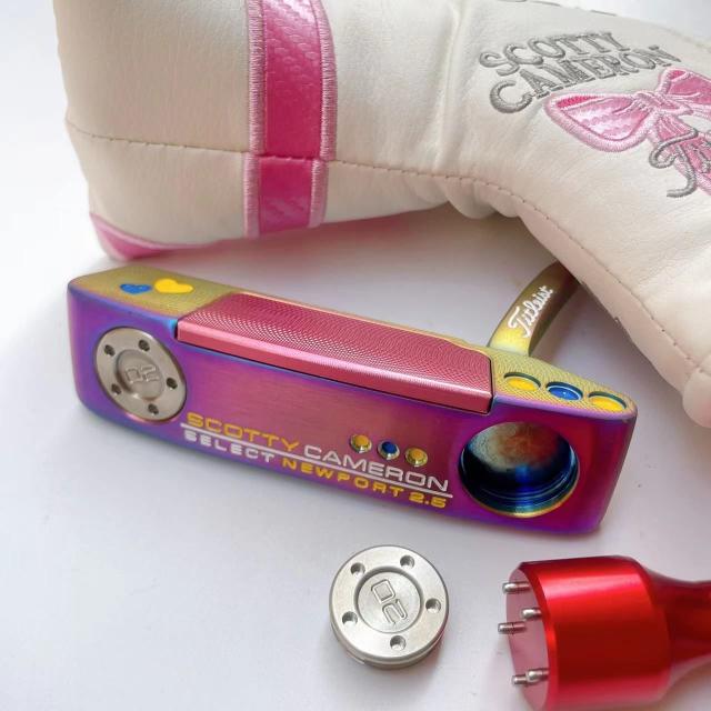 34インチ　スコッティ キャメロン　タイトリスト ゴルフパター　美品 セレクト ニューポート2.5 ゴルフクラブ　ヘッドカバー付