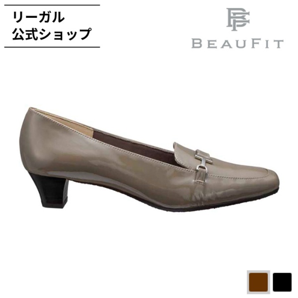 公式 BEAUFIT A22Y ソフトスクエアトウモカパンプス オークエナメル パンプス レディース ビューフィット REGAL CORPORATION リーガル コーポレーション